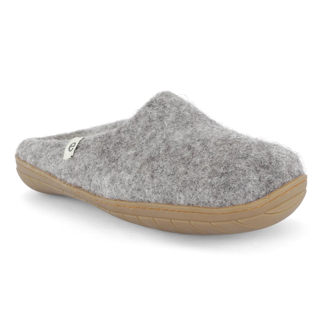 Rubber Sole Slipper Grey